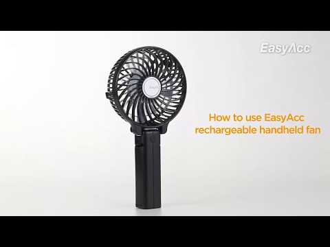 How to use EasyAcc rechargeable handheld fan