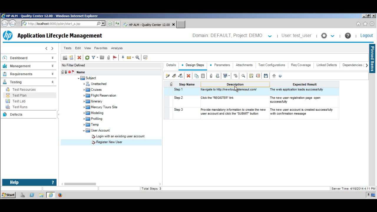 HP/Micro Focus Quality Center Tutorial 16: How to define test parameter