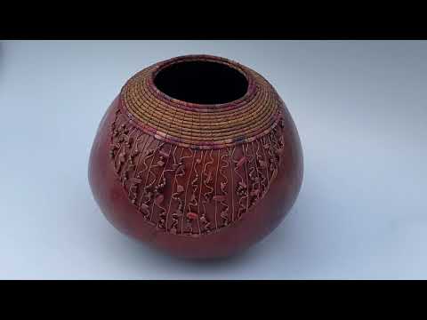Gourd Art "African Queen" by Susan Ashley - TxWeaver Etsy #639