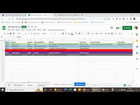 How I Plan My Stories Using Excel | Fantasy Dynastic Worldbuilding