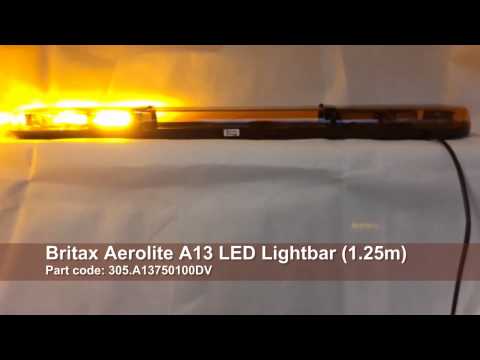 Britax Aerolite A13 Slimline LED Lightbar Demonstration - Dun-Bri Group