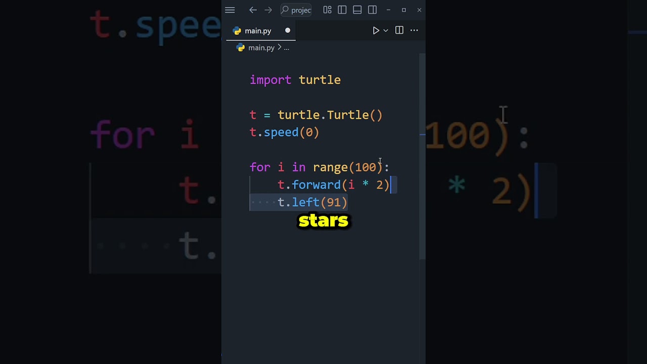 Make Python Draw in Color! 🌈🐍 Turtle Magic in 10 Seconds!