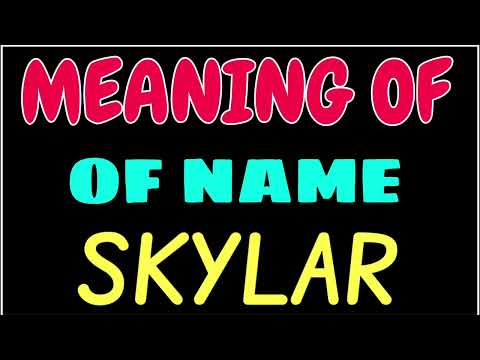 What does the name SKYLAR mean | SKYLAR meaning in english | Meaning of name SKYLAR