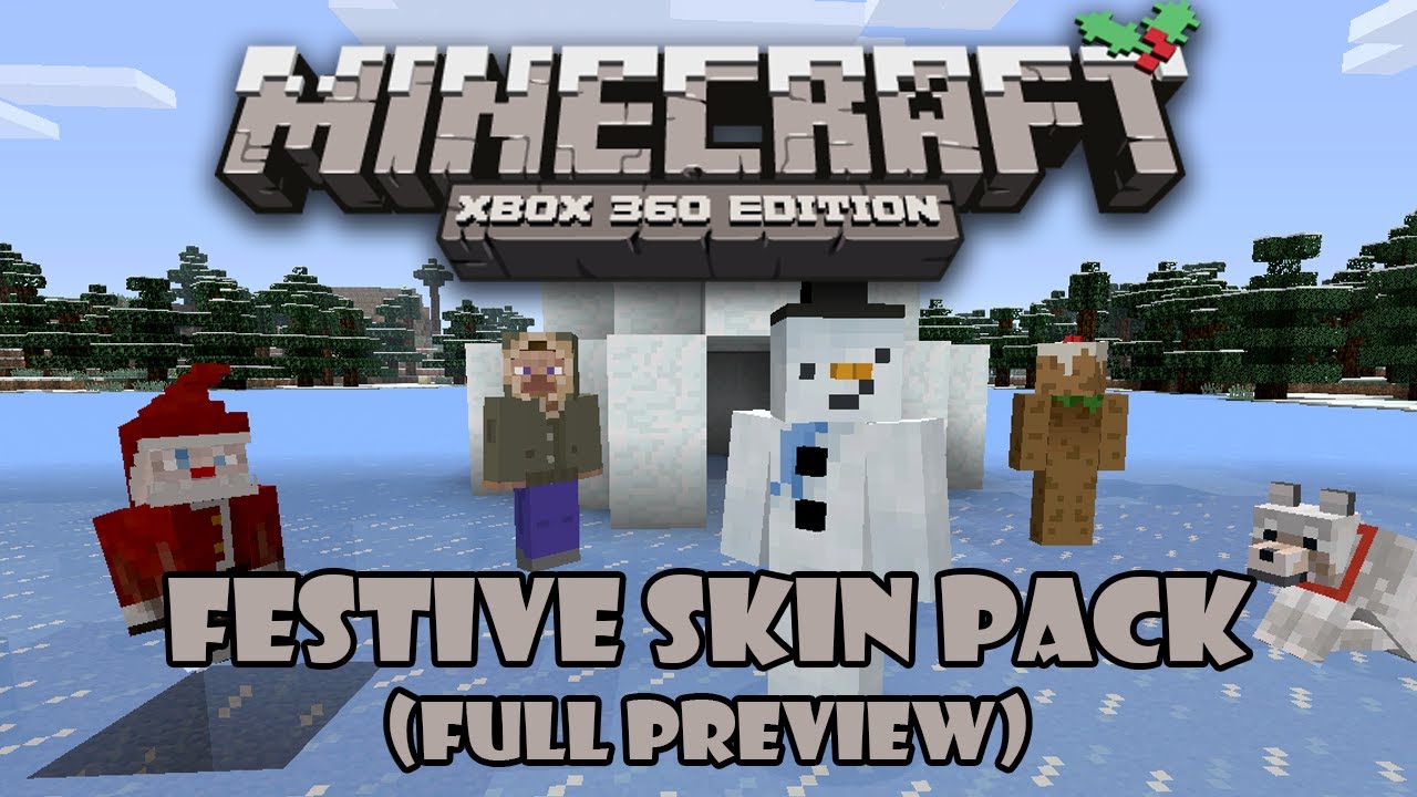 Minecraft (Xbox 360) - Festive Skin Pack (Full Preview)
