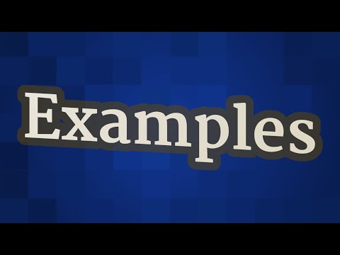 EXAMPLES pronunciation • How to pronounce EXAMPLES