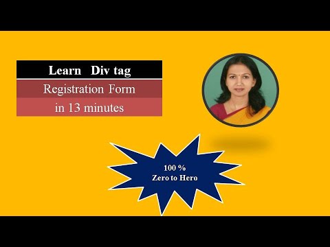 Html form using div tag