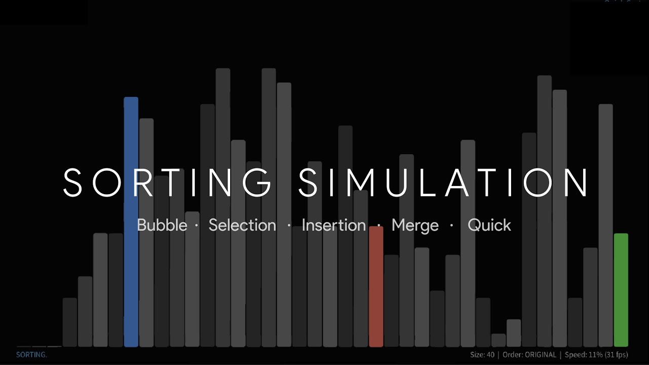 Sorting Algorithms Simulation (version 2)
