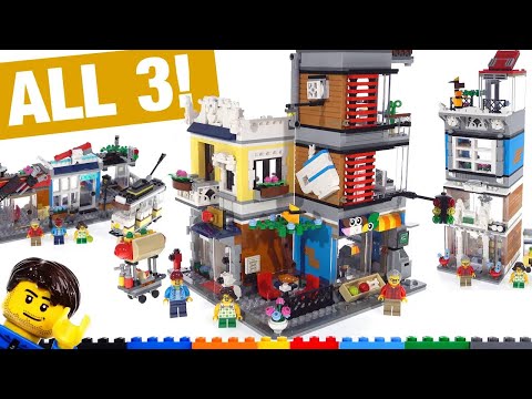 🔄 LEGO Creator 2019 Townhouse Pet Shop & Cafe 3-in-1 review! 31097 re upload