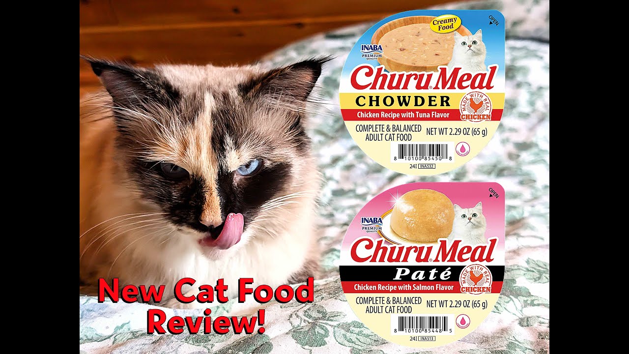 Chise's Cat Food Review | INABA Churu Meal | Chicken + Tuna Chowder vs Chicken + Salmon Pate (S1E18)