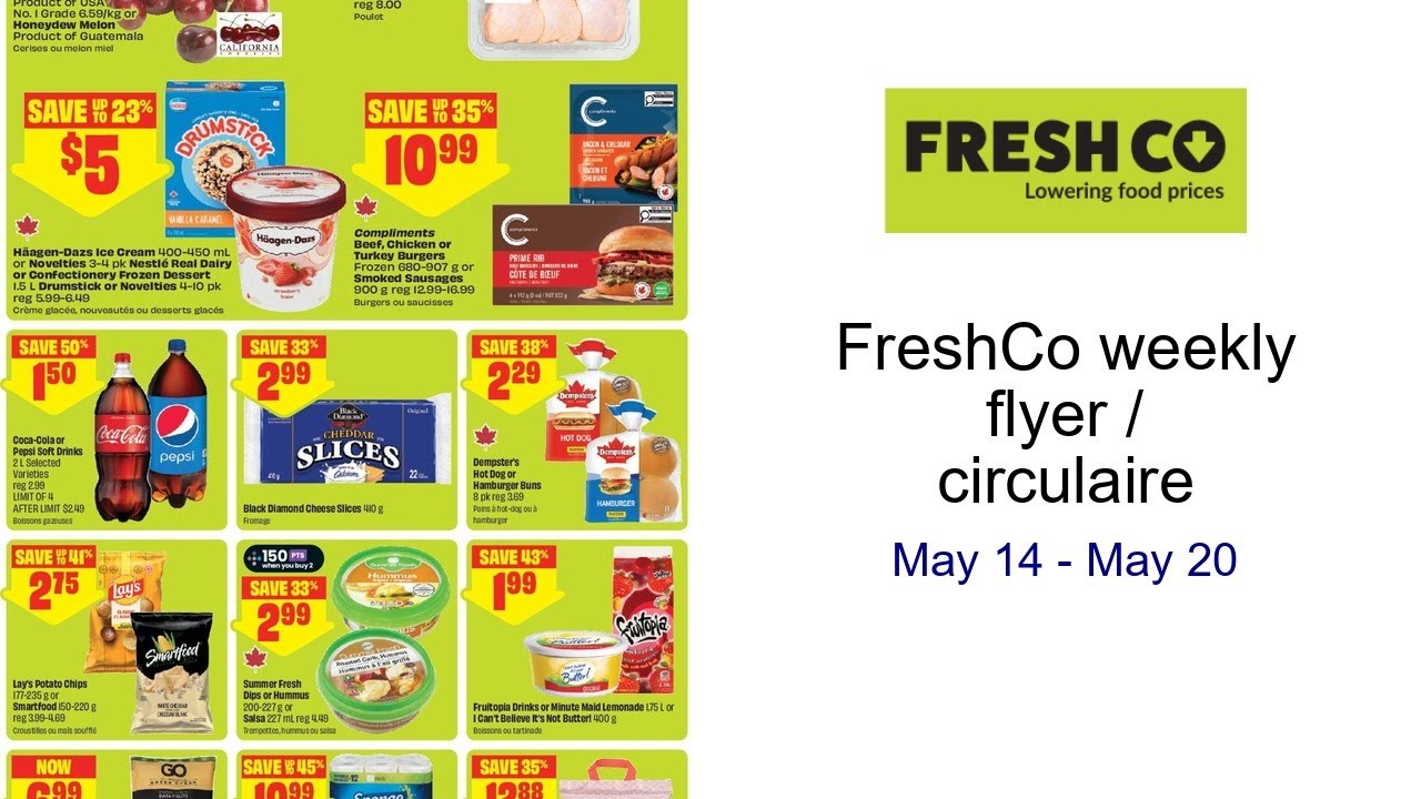 FreshCo weekly flyer / circulaire May 14 - May 20