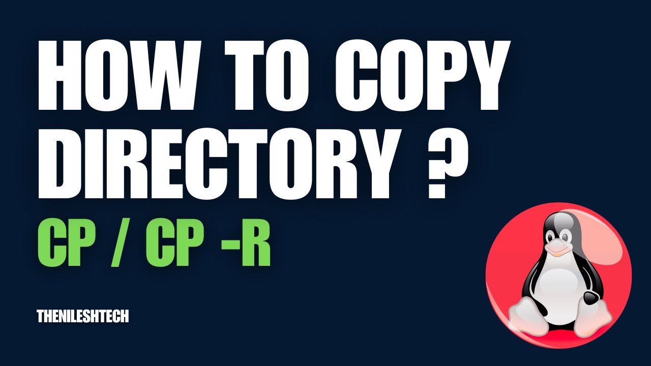 Linux Tutorial: How to Copy a Directory and Its Contents #linuxforbeginners #cp
