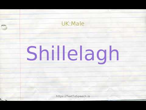 How to pronounce shillelagh