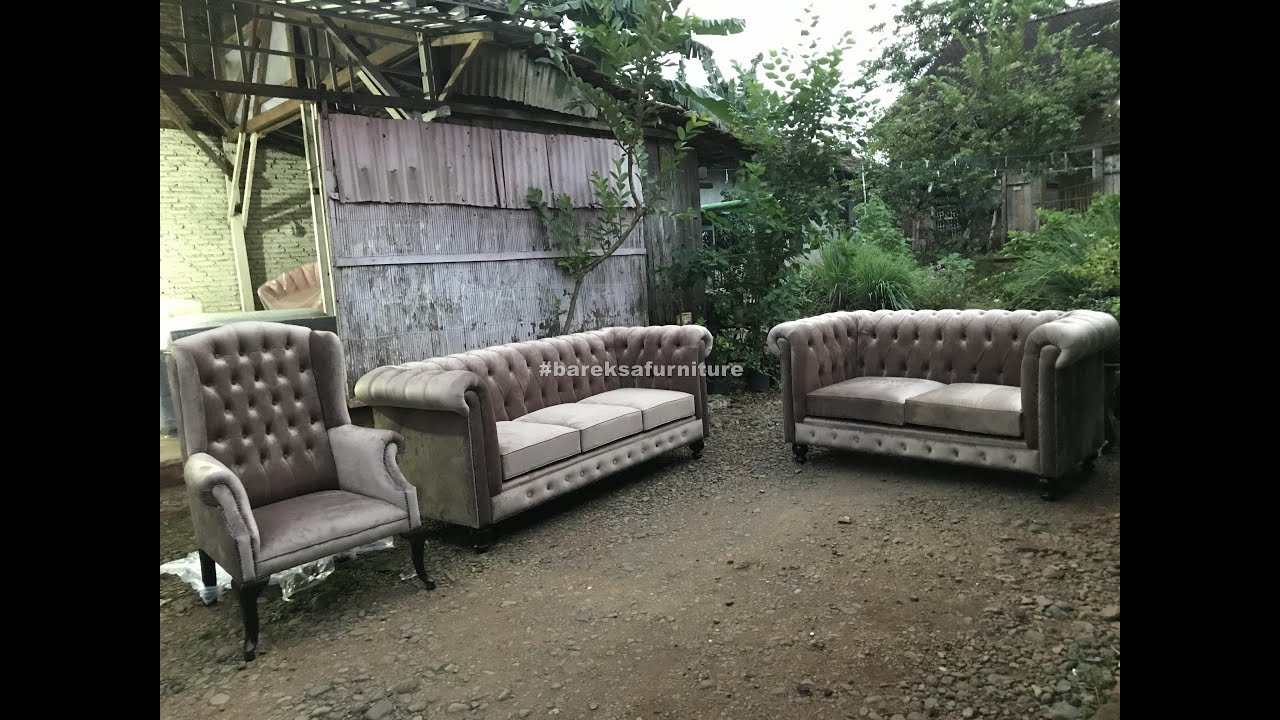 SET SOFA CHESTER CHESTERFIELD SOFA RETRO JUAL SOFA MURAH SOFA MINIMALIS SOFA MEWAH SOFA SCANDINAVIAN
