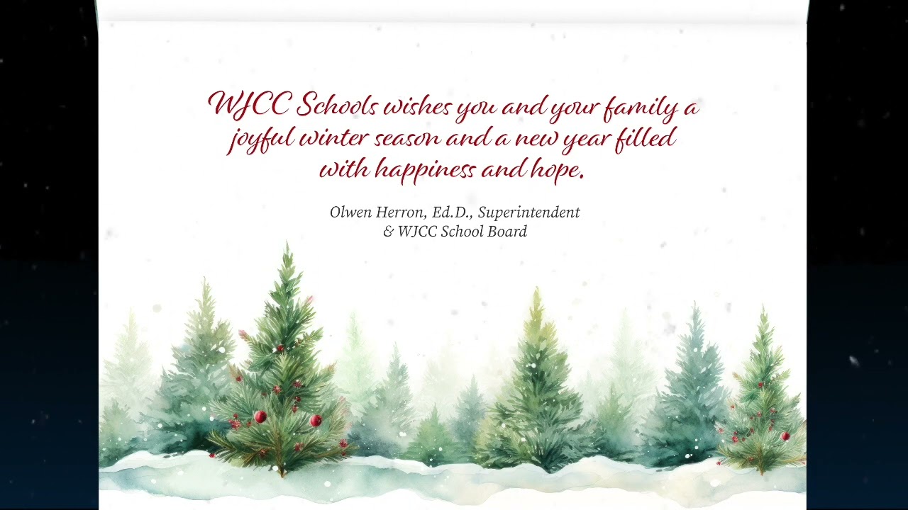 Holiday Message from the Superintendent