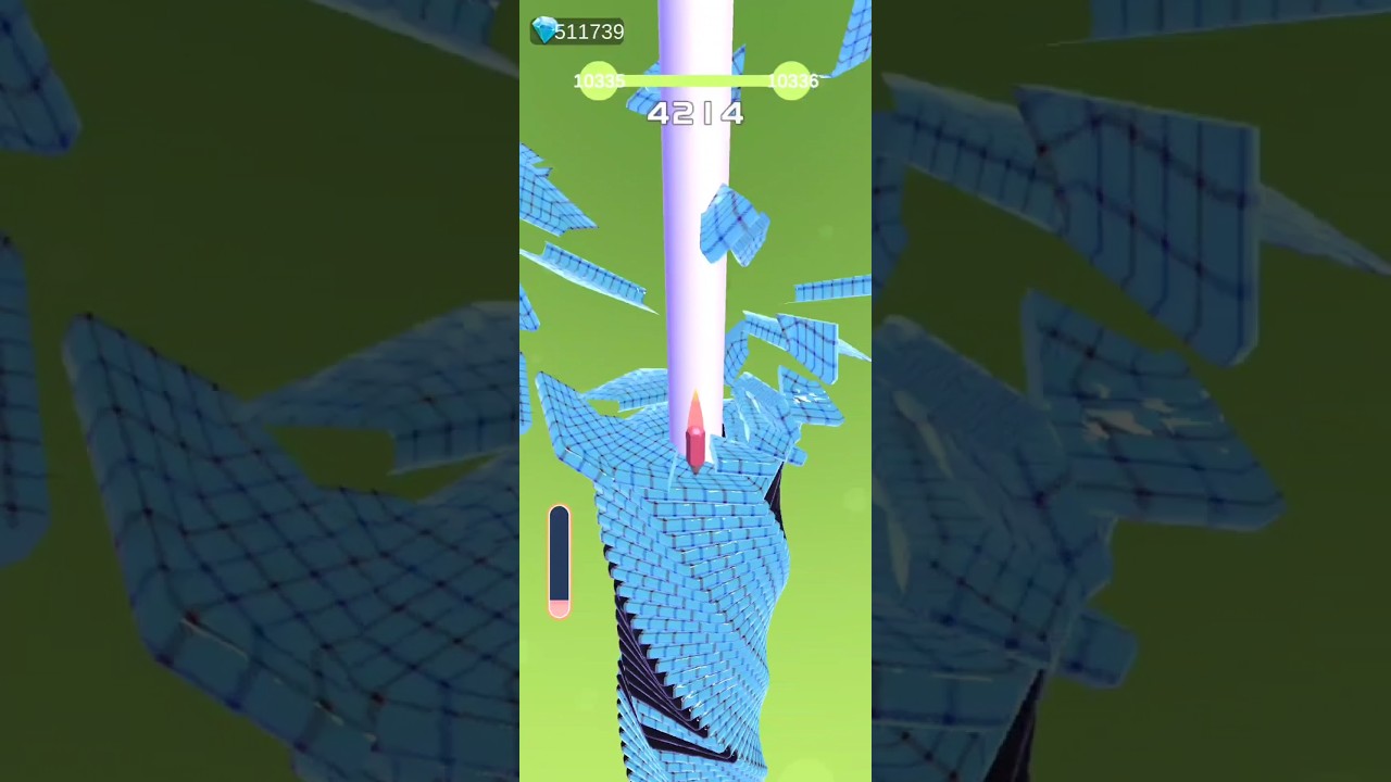 Crazy gameplay of stack ball #shorts #stackball #viral #gameplay