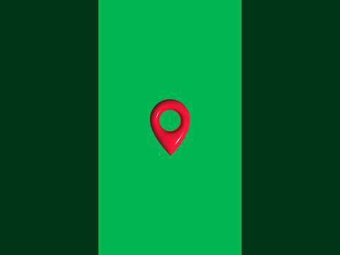 Location Icon Animated Green Screen #greenscreen #location #map #greenscreenvideo #motiongraphics