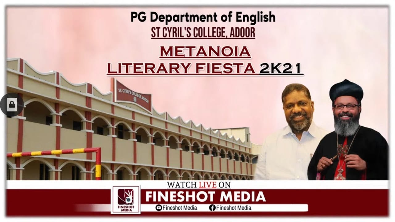 Metanoia 2k21 - Literary Fiesta - English Department - St. Cyril's College Adoor