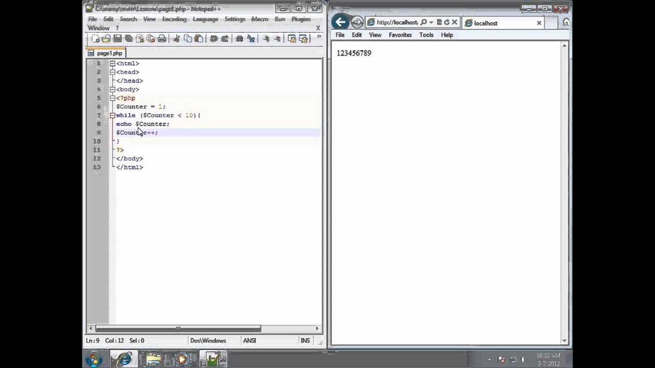 PHP Lesson 17 - The While Loop in PHP