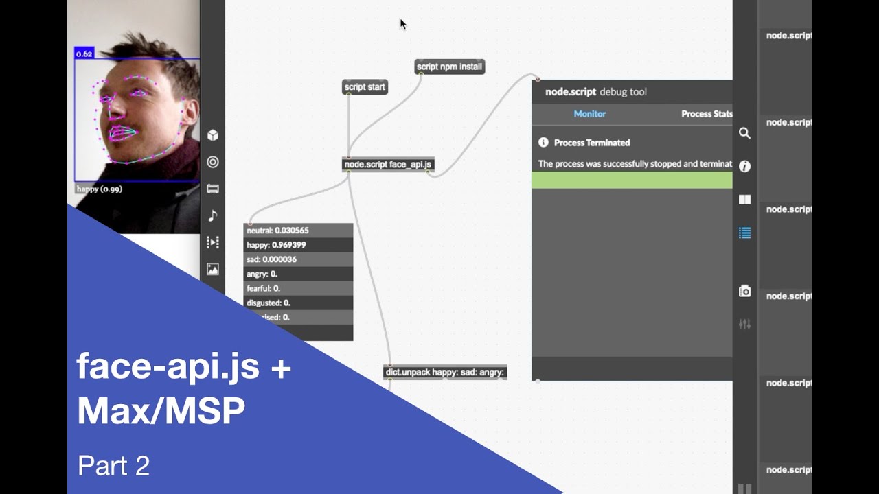 Using face-api.js with Max/MSP (2/2)
