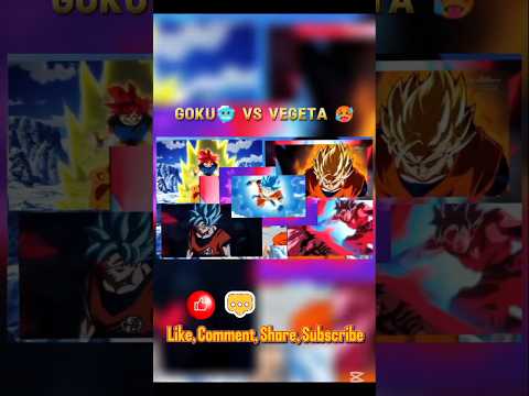 #Goku vs Vegeta 🔥 Super Saiyan Blue Showdown! #Shorts