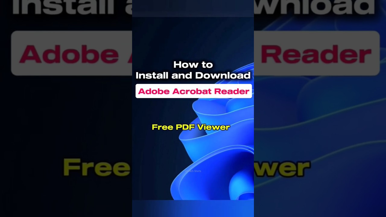 Install Adobe Reader for view PDF files #adobereader #shorts
