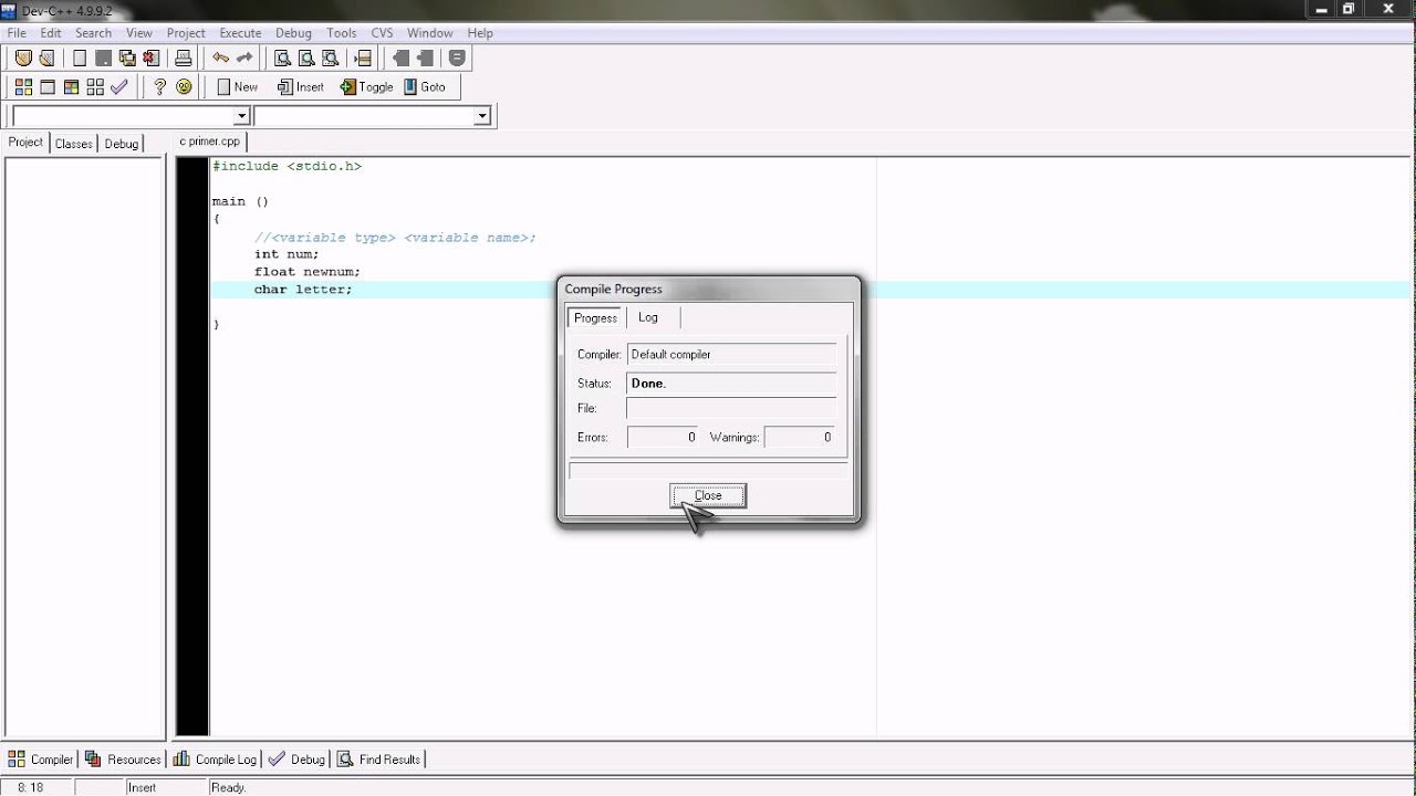C programming chapter 3- Variables