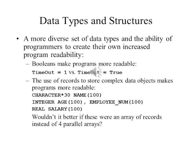 Evaluating Programming Languages: Readability, Writeability, and ...