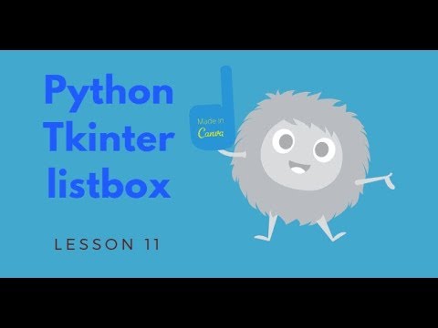 Python: using Tkinter: listbox part 1