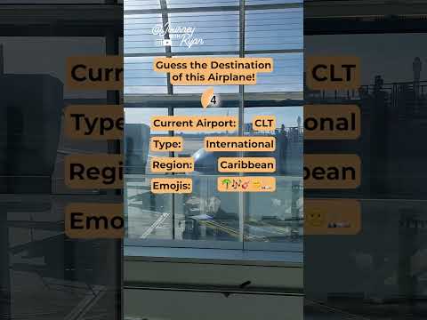 Guess the Destination: Part 1 🛫 #clt #charlottenc #airtravel