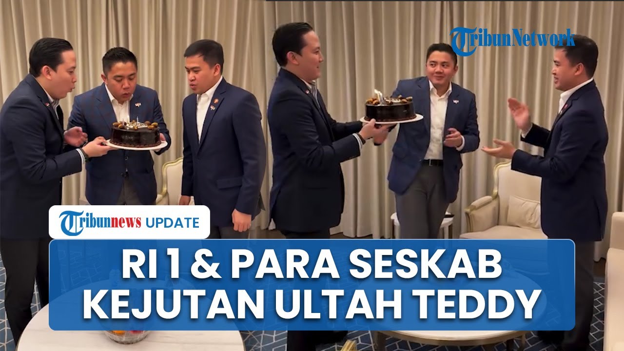 Momen Prabowo dan Para Sespri Rayakan Ulang Tahun Letkol Teddy di Yordania: Happy Birthday To ...