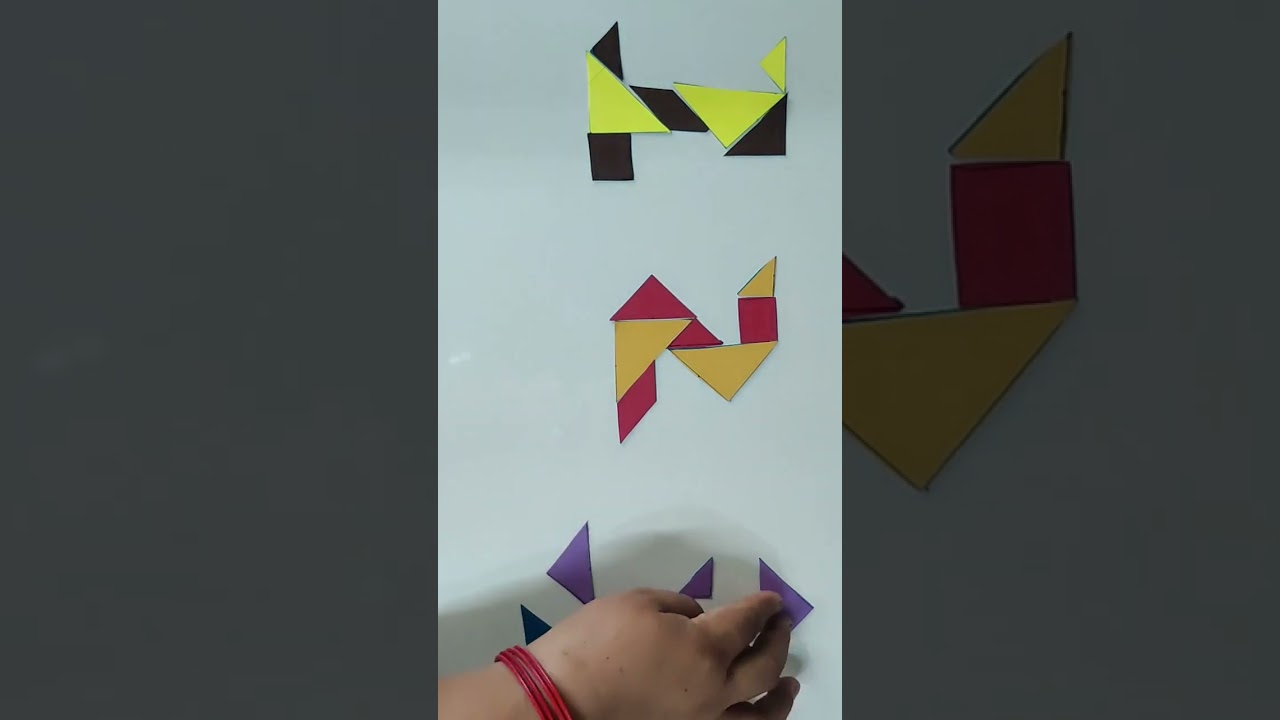 tlm maths working model | Tangram puzzles | Tangram Numbers #tangram
