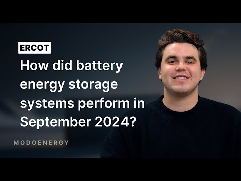 ERCOT: How did battery energy storage systems perform in September 2024?