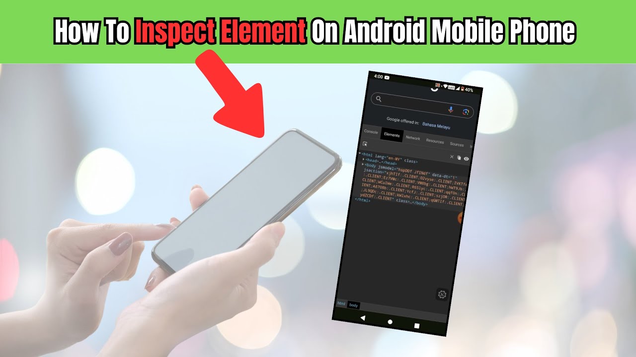 How To Inspect Element On Android Mobile Phone [Tutorial]