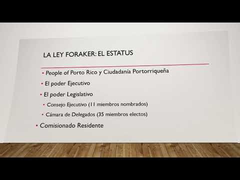 La Ley Foraker (1900) : una introducción | Puerto Rico entre siglos ...