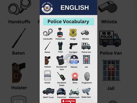 🔥Police Vocabulary in English | Top Police-Related Words for Exams & Interviews!