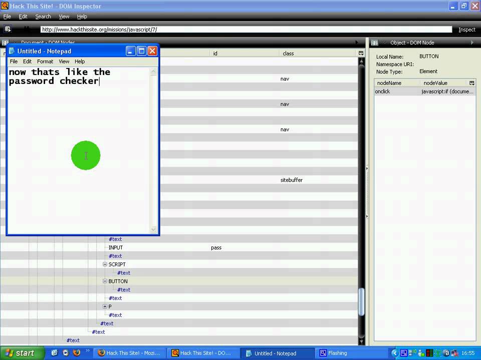 javascript mission 7 - hackthissite.org