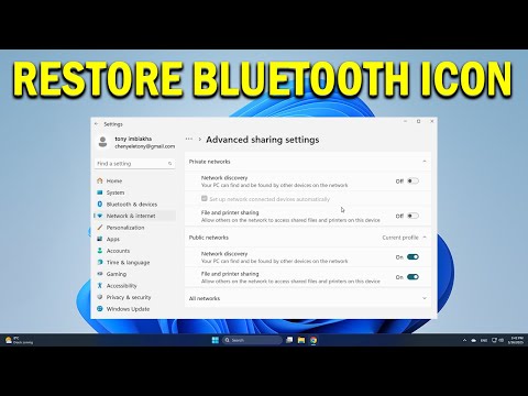 How To Fix Bluetooth Icon Missing From Windows 11 - Quick Fix