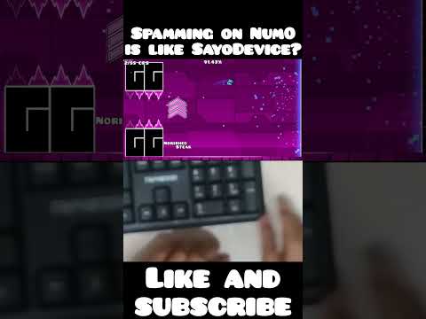 Spamming on Num0 #wavechallenge #gaming #geometrydash #gd #waveslv1 #games #spamming #spam #shorts