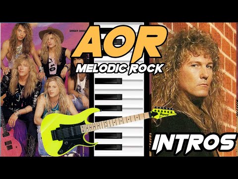 10 AOR/MELODIC ROCK GUITAR Intros on PIANO/KEYBOARD