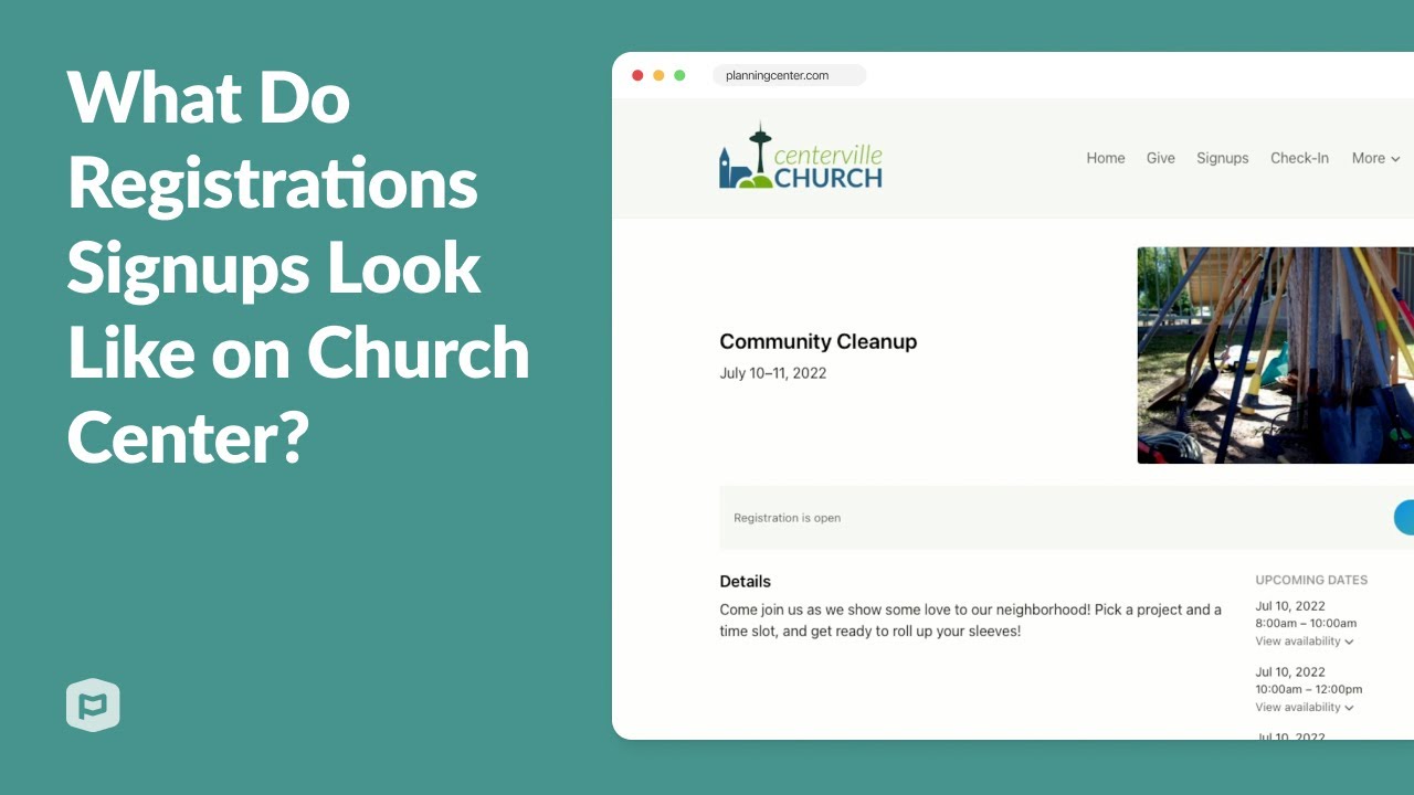 How Do Registrations Signups Look Like on Church Center? - Victory Life ...
