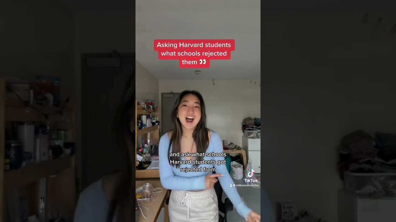 Asking Harvard students what schools rejected them ☠️