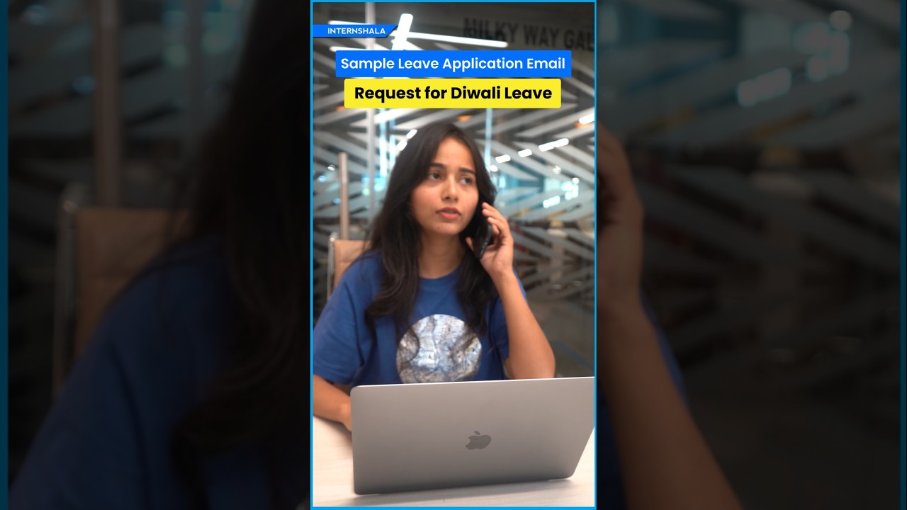 Leave Application Email of an Intern: Request for Diwali Leave