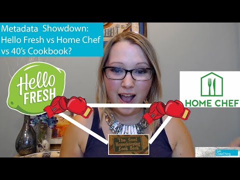 Metadata Showdown- HelloFresh vs Home Chef vs 40's Cookbook
