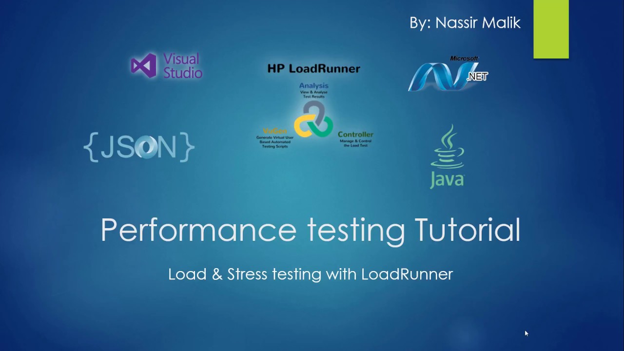 Performance Testing with Load Runner Tutorial 1