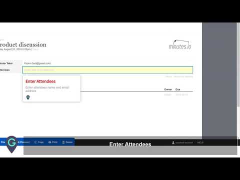 How to send email of minutes of meetings