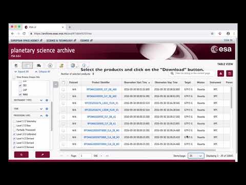How to download RPC data from the PSA in CDF format