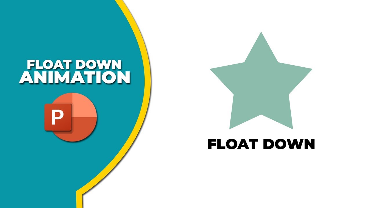 How to insert float down animation in PowerPoint