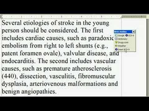 MS Word ICD-9 Lookup