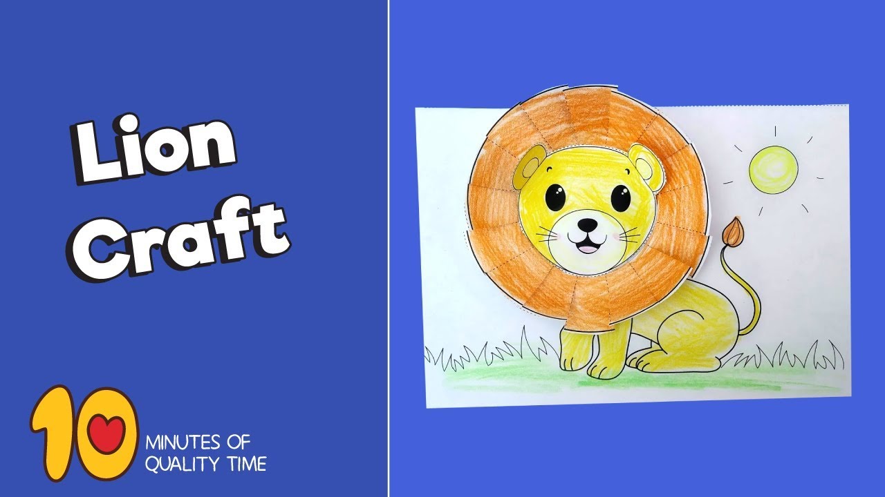 Lion Craft Template - Animal Activities for Kids