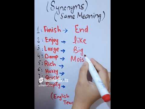 Synonymous 🤔 #youtubeshorts #english #education #share #education